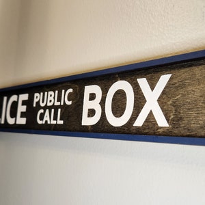Police Public Call Box Sign, Wood Sign - Etsy