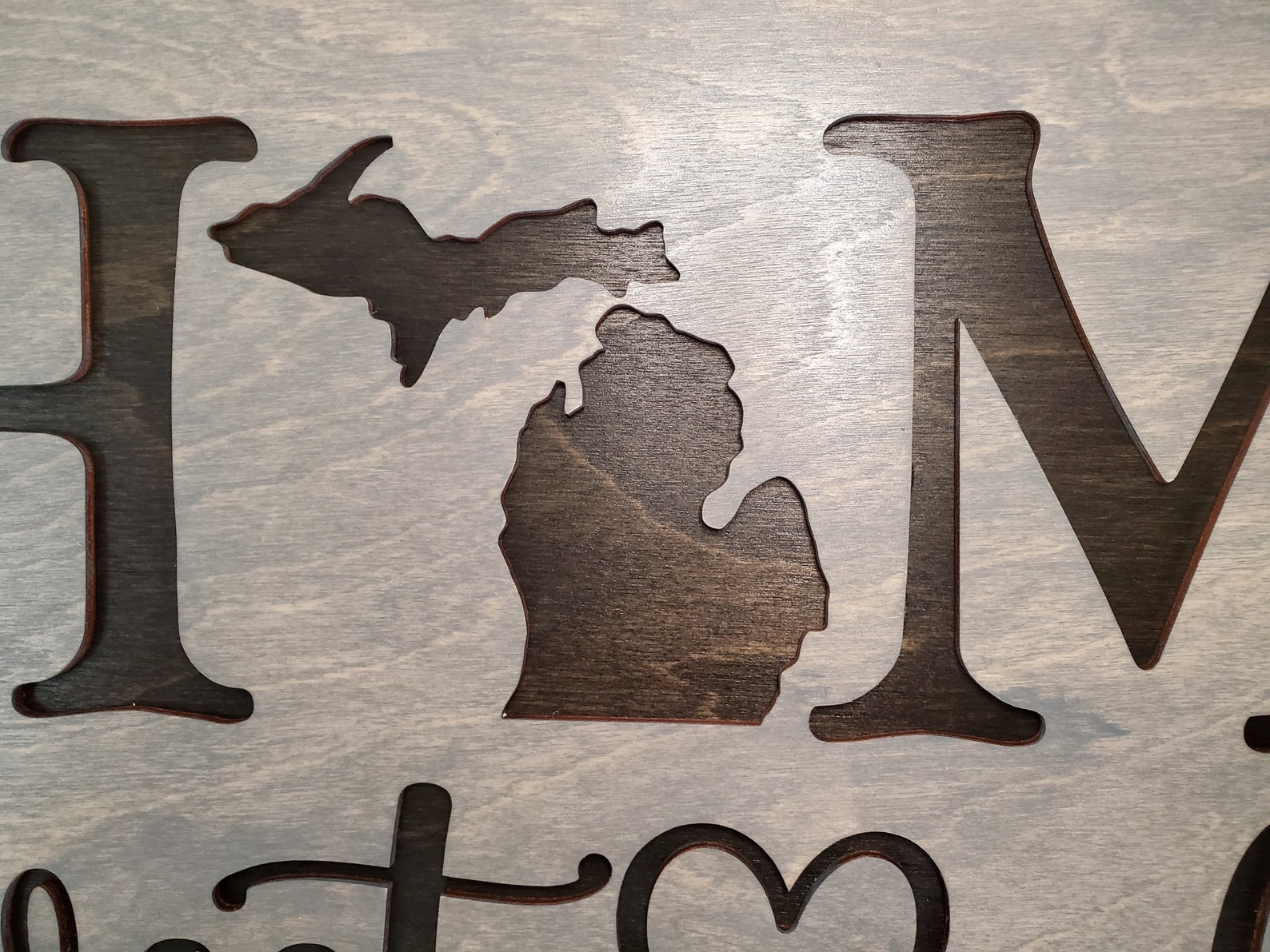 Home Sweet Home Michigan State Sign Customizable for Any - Etsy