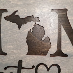 Home Sweet Home, Michigan, State, Sign Customizable for Any State - Etsy