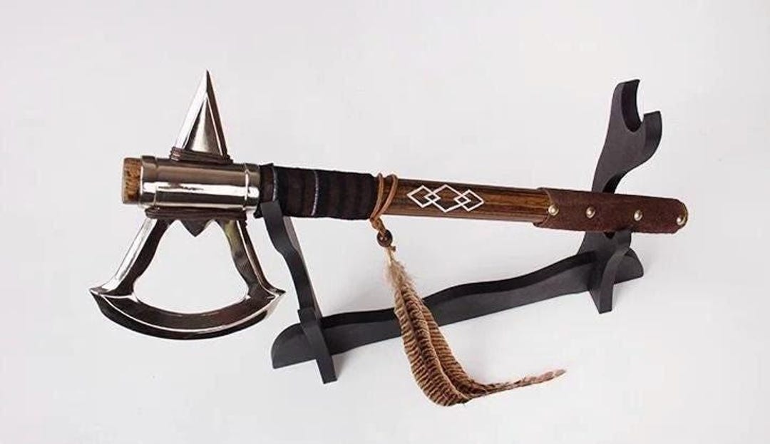 Assassin’s Creed Connor AC3 Tomahawk Axe Metal Wood Leather - Etsy