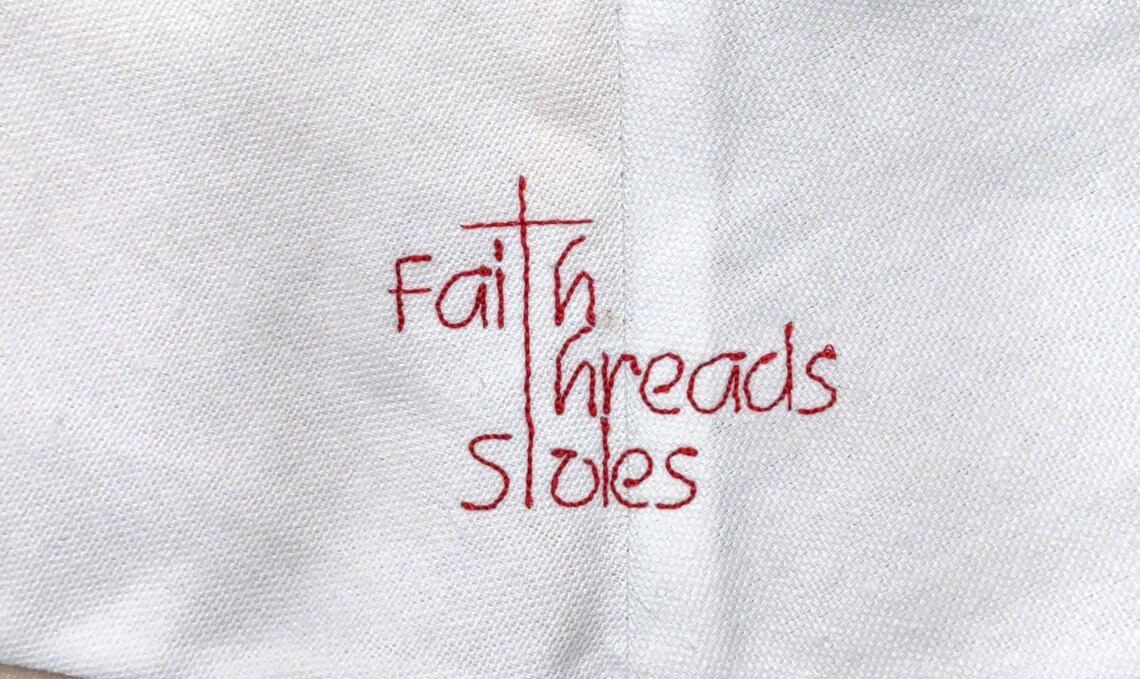 Clergy Stole, Priest Stole, Pastor Stole, Vestment, With Custom Stained ...