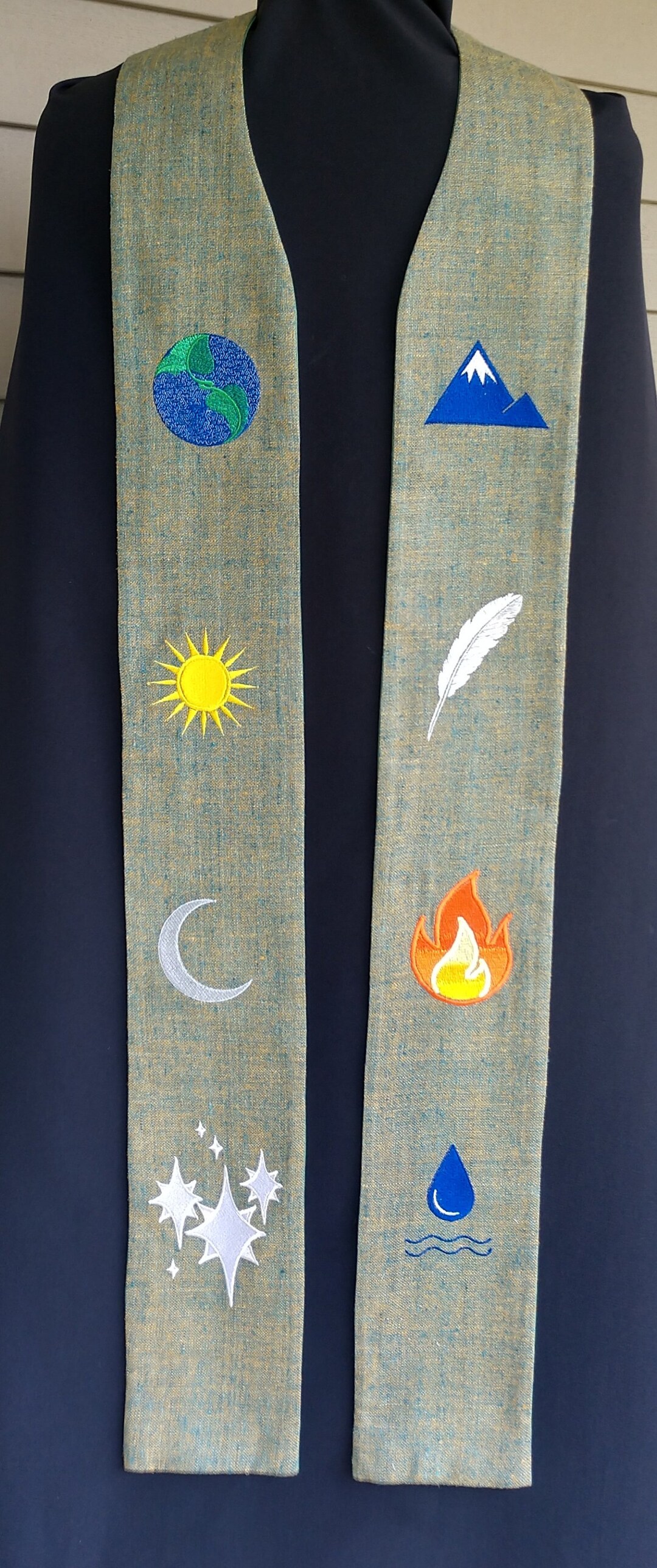 Clergy Stole, Pastor's Stole, Priest Stole, Elements, MADE to ORDER - Etsy