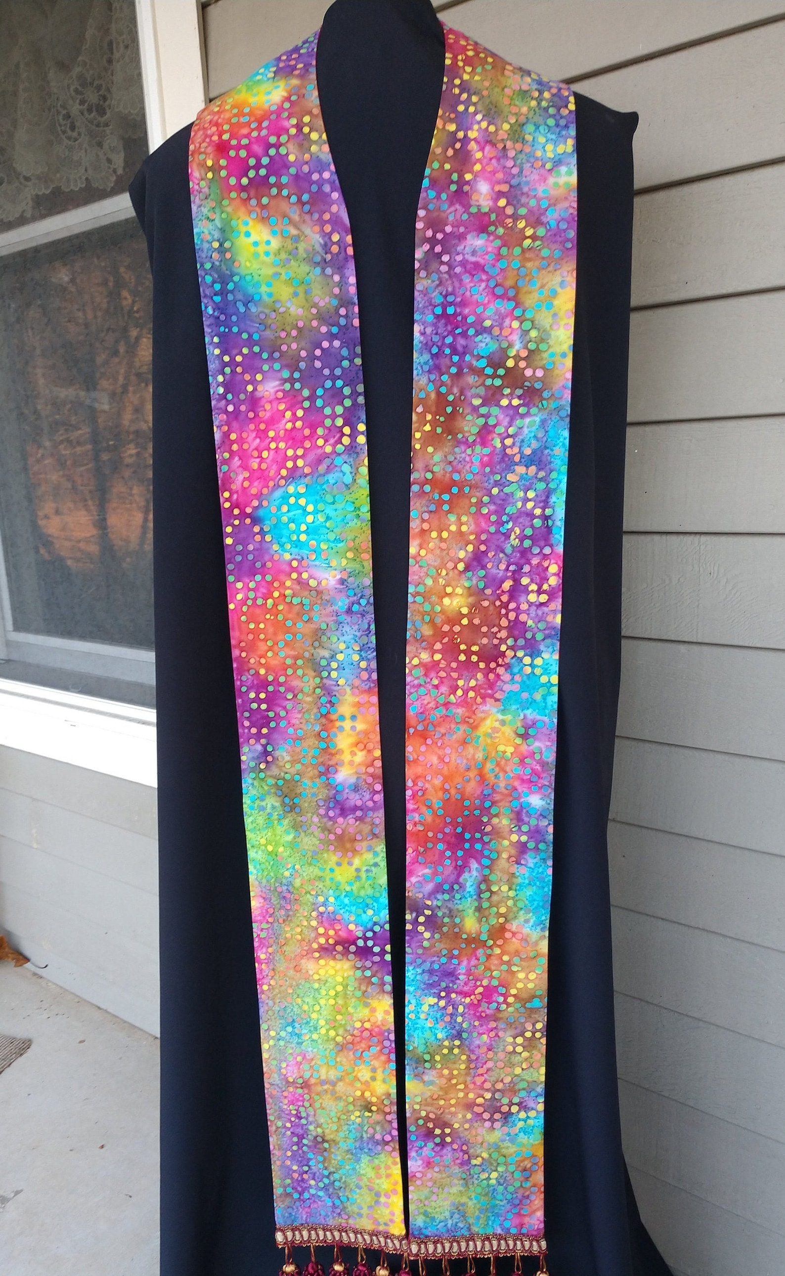 Clergy Stole, Pastor's Stole, Priest's Stole, Vestments, Rainbow ...