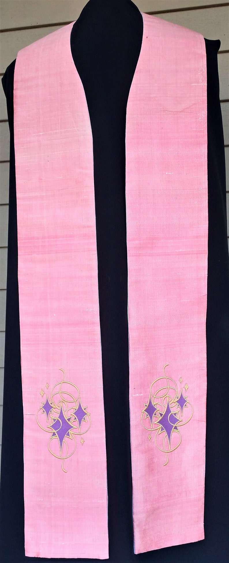 Clergy Stole Vestment Advent Stars Blue or Purple MADE TO - Etsy