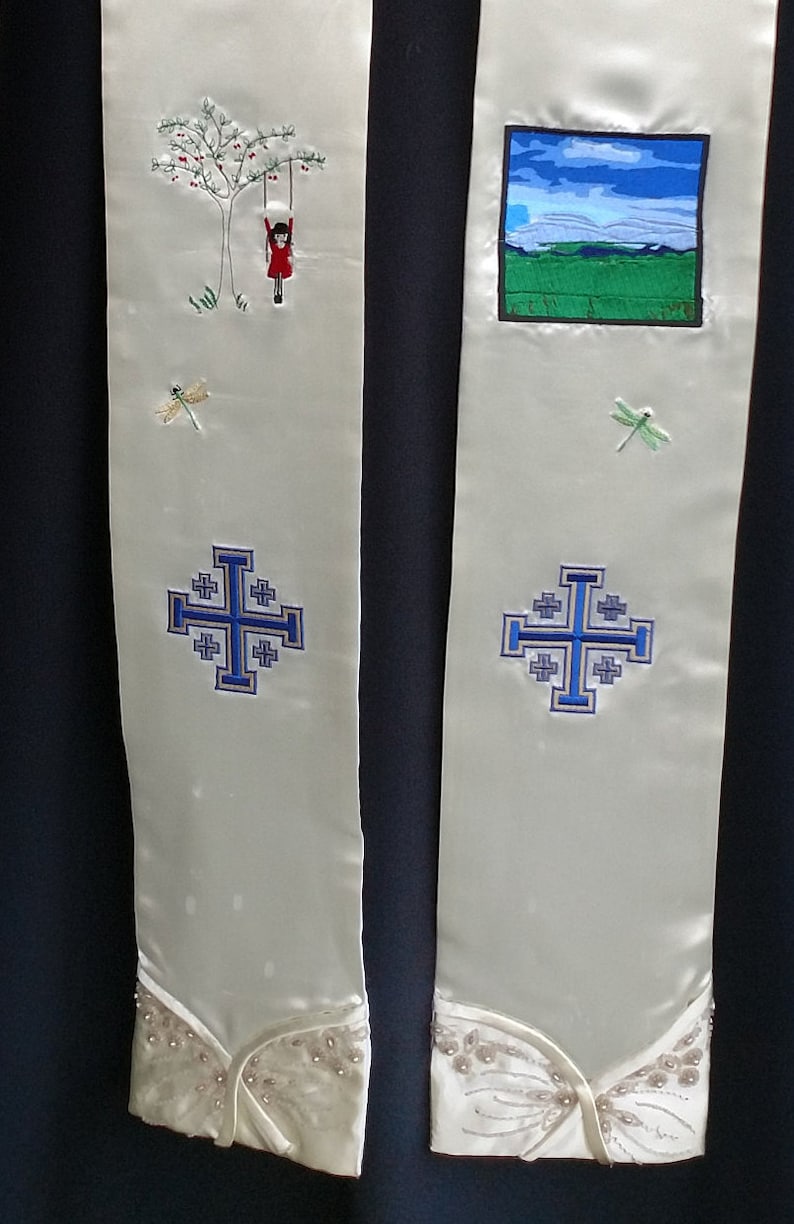 Clergy Stole, Pastor's Stole, Priest Stole, Vestment, Custom Ordination ...