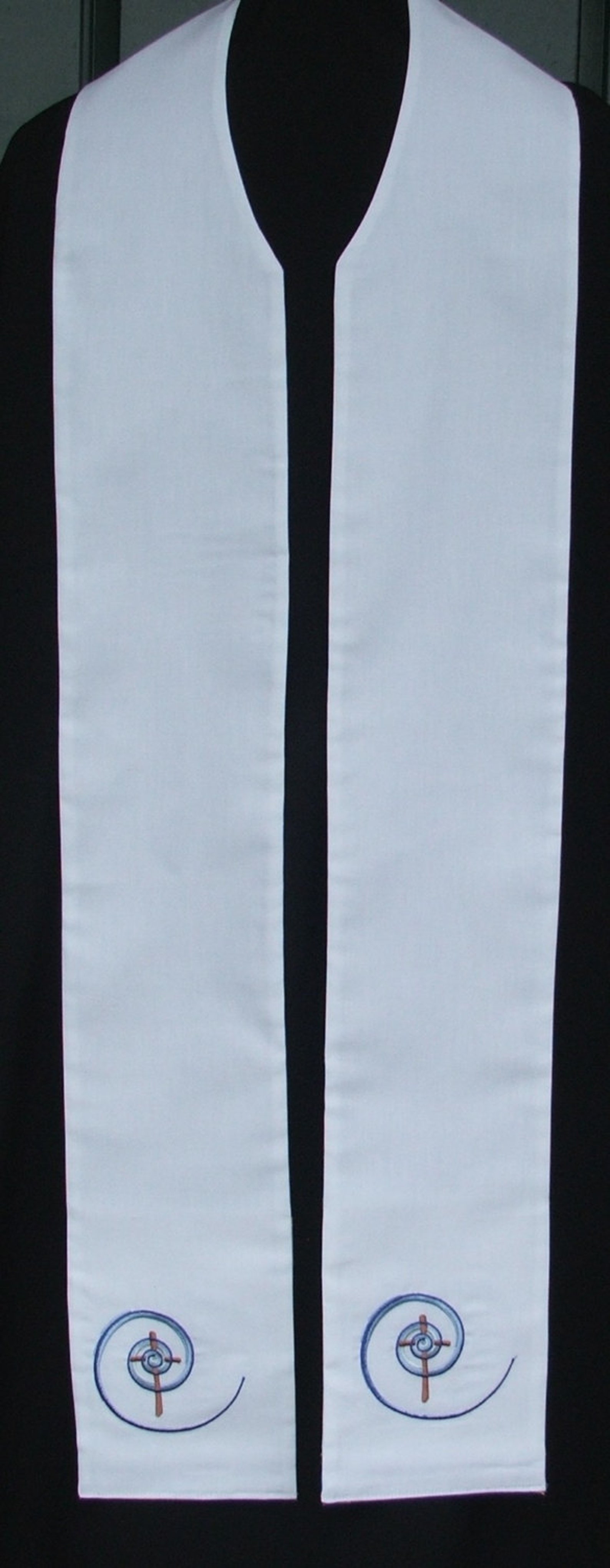 Clergy Stole Vestment Community of Christ Logo White/blue - Etsy