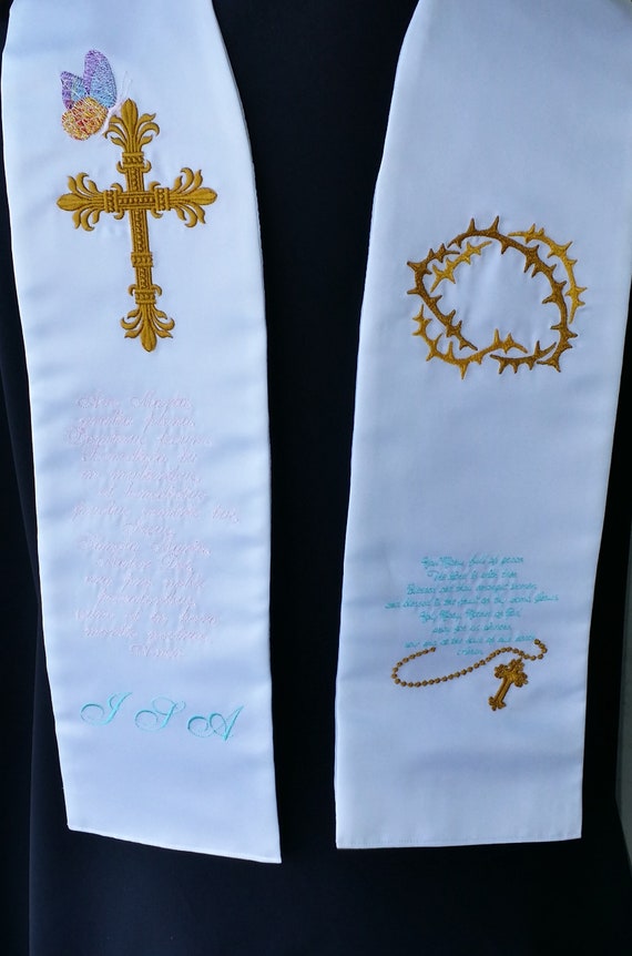 First Communion or Confirmation Stole MADE TO ORDER | Etsy