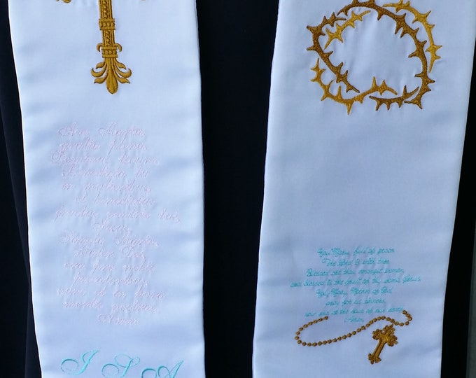 First Communion or Confirmation Stole MADE TO ORDER - Etsy