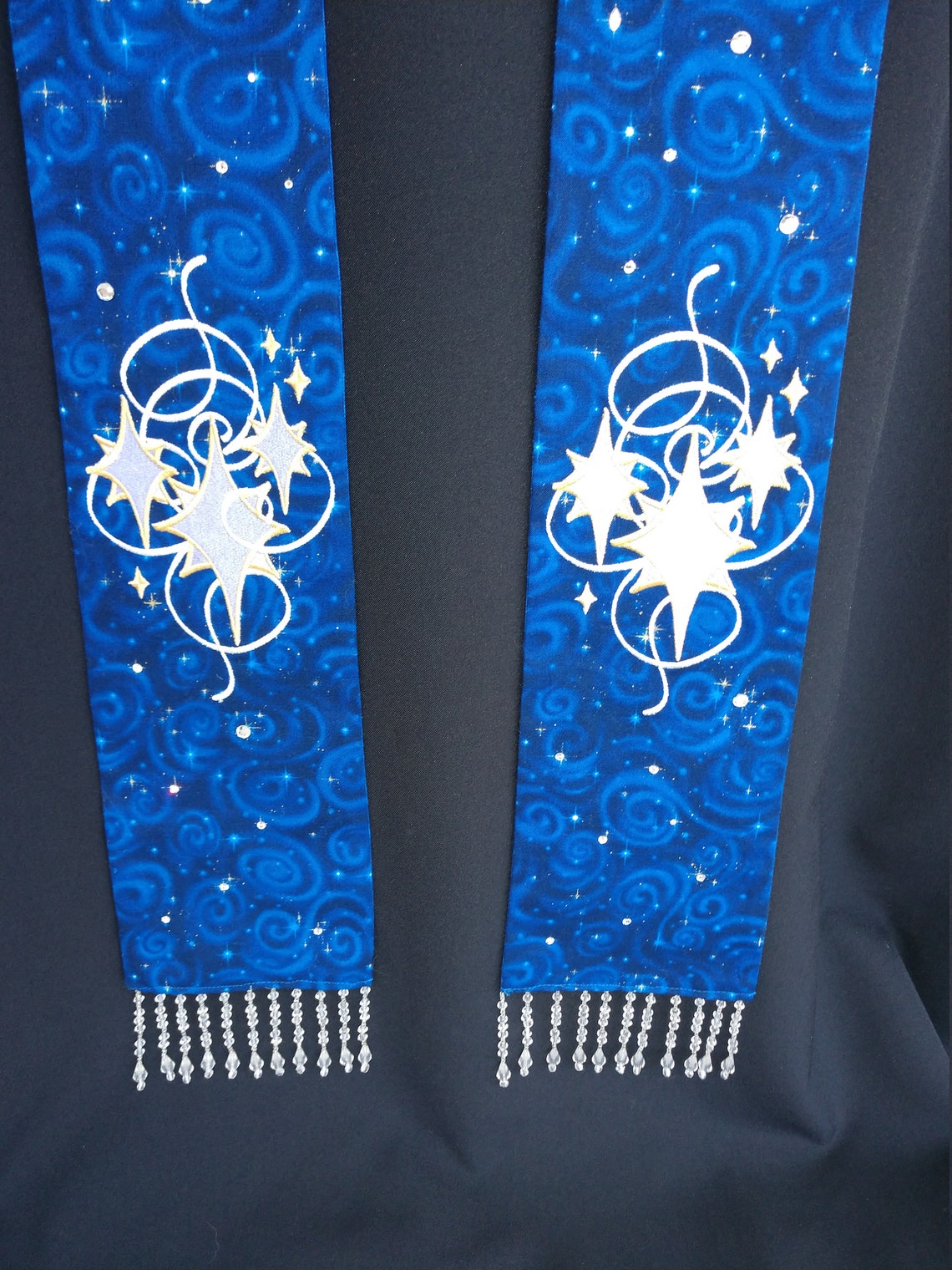 Clergy Stole, Vestment, Advent Stars Blue or Purple MADE TO ORDER - Etsy