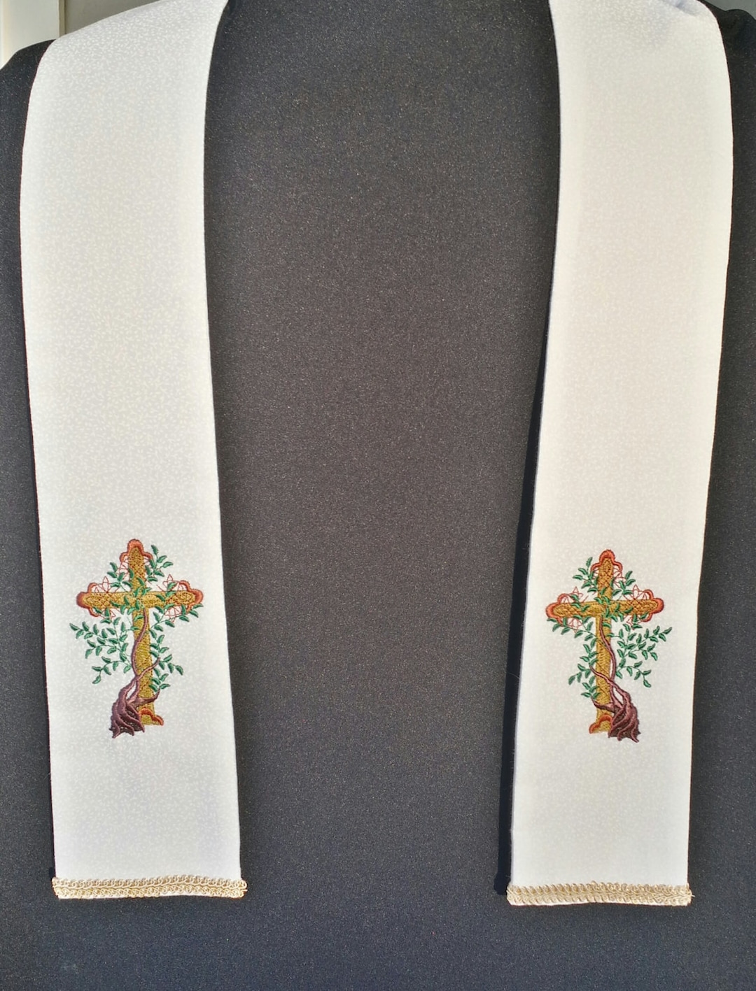 Clergy Stole, Chaplain, Visitation, Tree of Life Cross - Etsy
