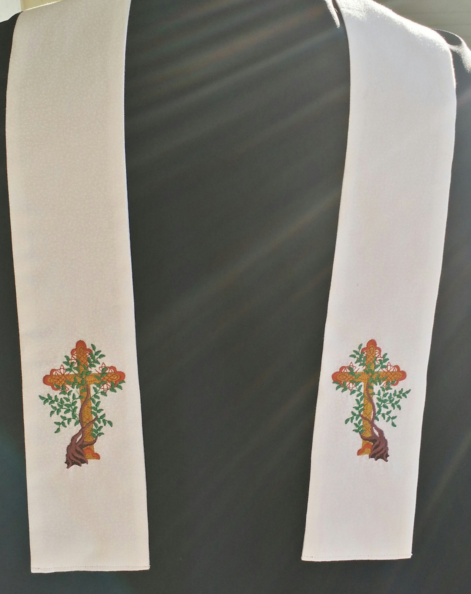 Clergy Stole, Chaplain, Visitation, Tree of Life Cross - Etsy