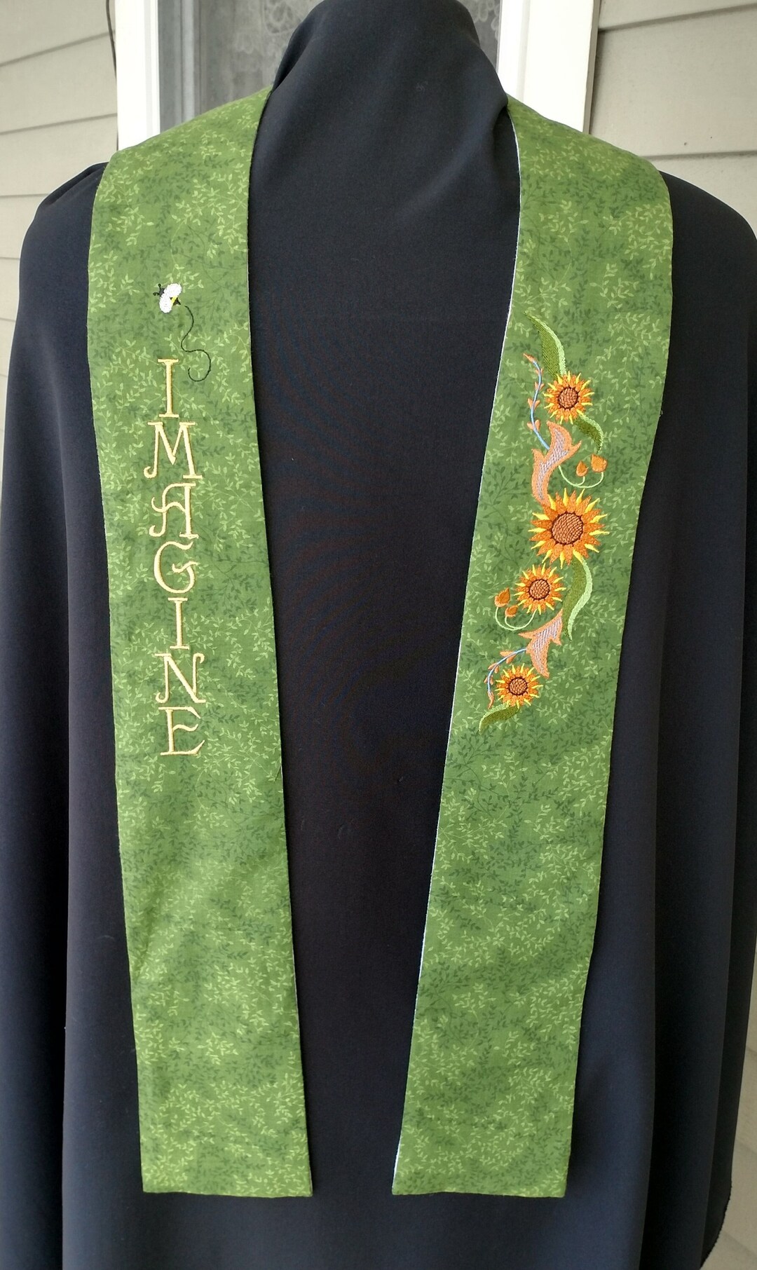 Clergy Stole,chaplain, Visitation, Sunflower Stole, MADE to ORDER - Etsy
