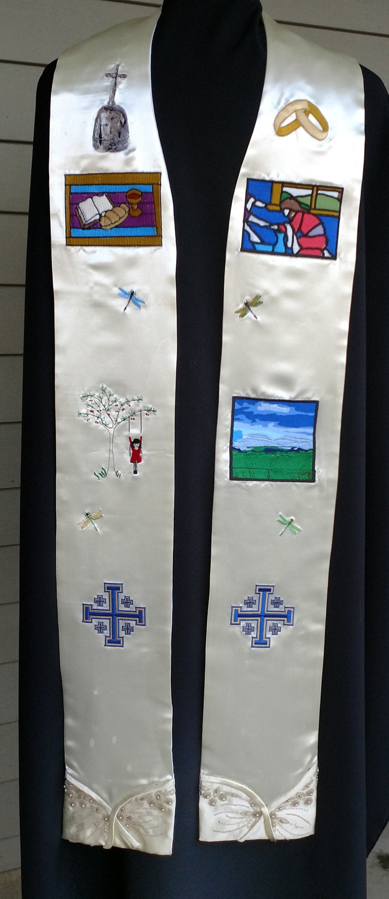 Clergy Stole, Pastor's Stole, Priest Stole, Vestment, Custom Ordination ...