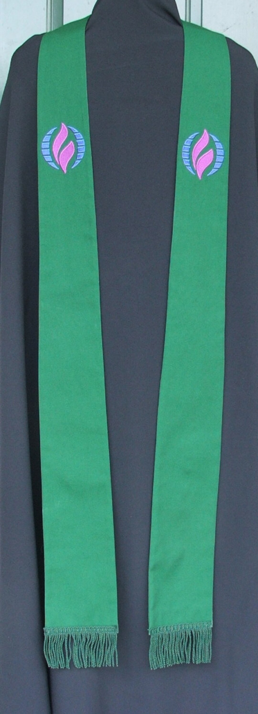 Clergy Stole, Priest Stole, Pastor Stole, Vestment, MCC Logo, Green ...