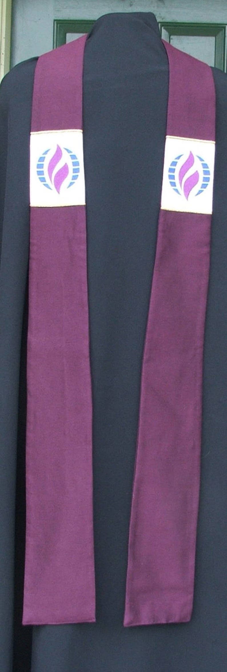 Clergy Stole, Priest Stole, Pastor Stole, Vestment, With Denomination ...