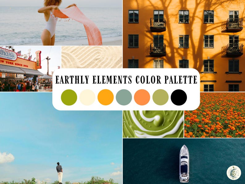 Trendy Earth Tone Color Palette Kit for Canva | Brand Colors, Mood ...