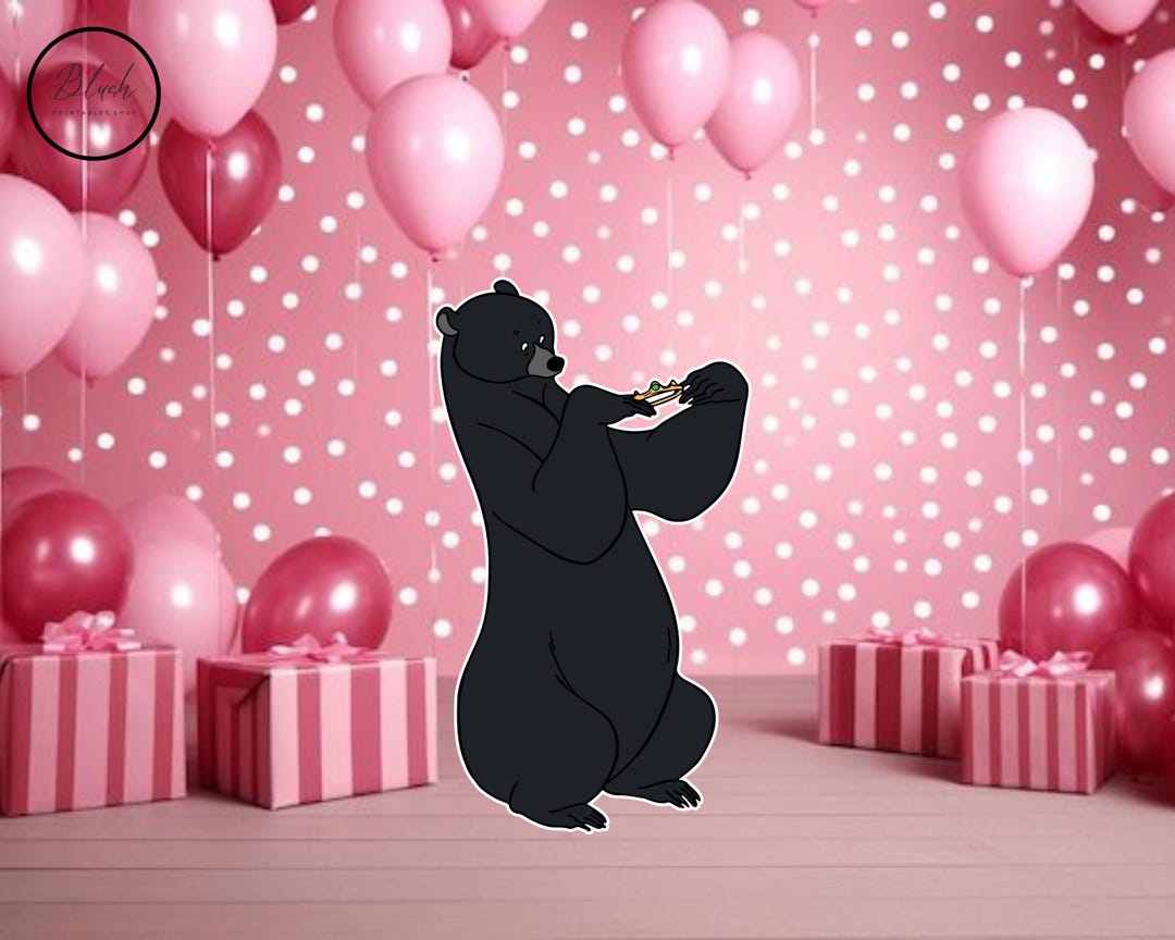 Brave Birthday Party Bear Cutout, Merida Backdrop Prop (digital Cutout ...