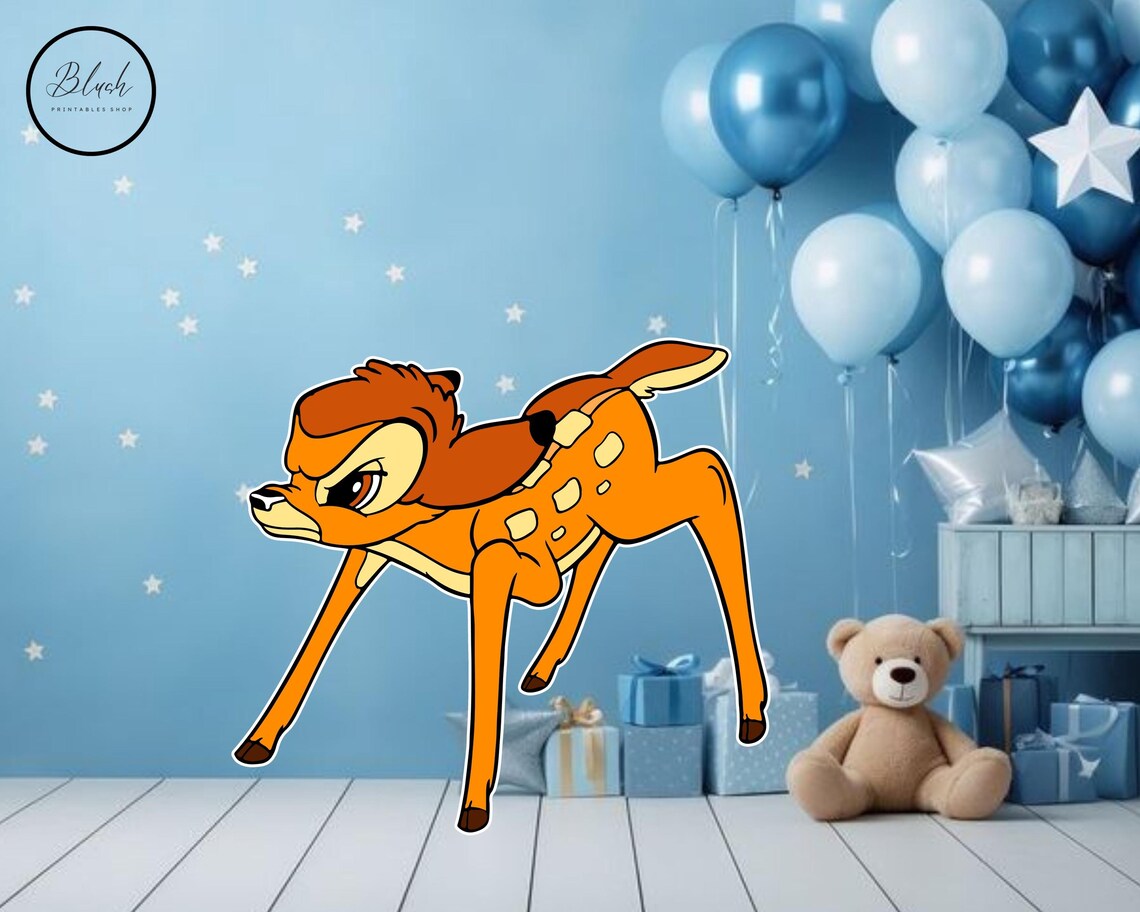 Bambi Cutouts, Bambi Cutout, Bambi Birthday Backdrop Party Cutouts ...