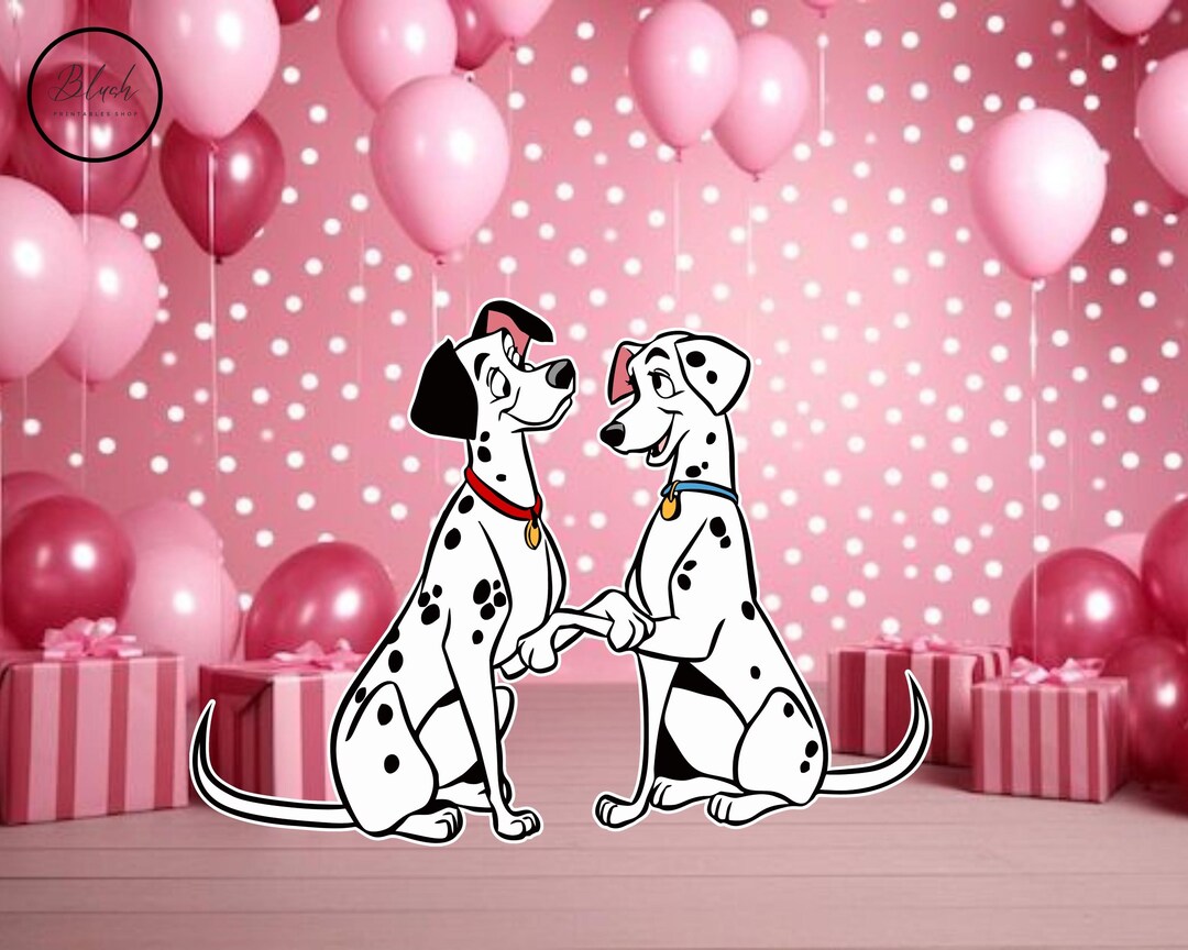 101 Dalmatians Birthday Backdrop Cutout, Dalmatians Party Cutouts ...