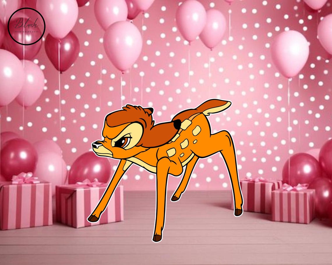 Bambi Cutouts, Bambi Cutout, Bambi Birthday Backdrop Party Cutouts ...