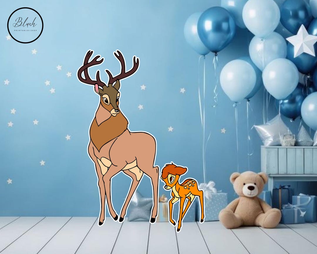 Bambi Backdrop Cutouts, Birthday Party Decor (digital) - Etsy