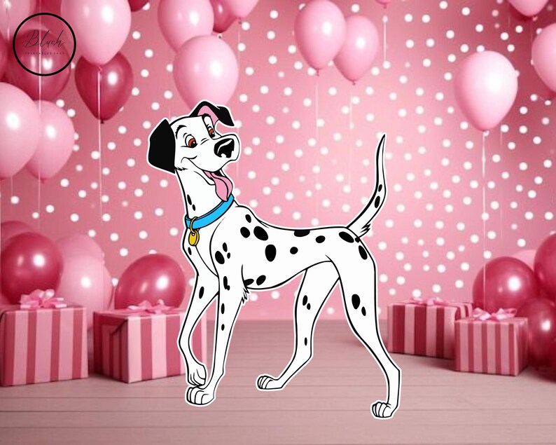 101 Dalmatians Cutout, Dalmatians Backdrop Birthday Party Cutouts ...