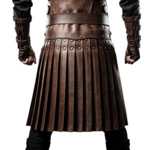 Handmade Leather Warrior Kilt: Medieval LARP Viking Costume - Etsy
