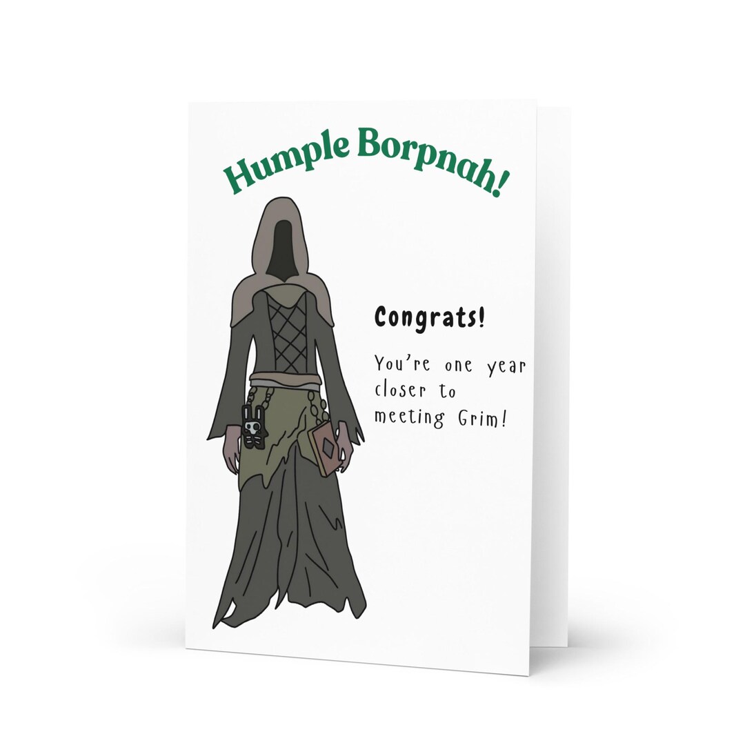 Funny Sims 4 Birthday Card – Grim Reaper “humble Borpnah!” - Etsy