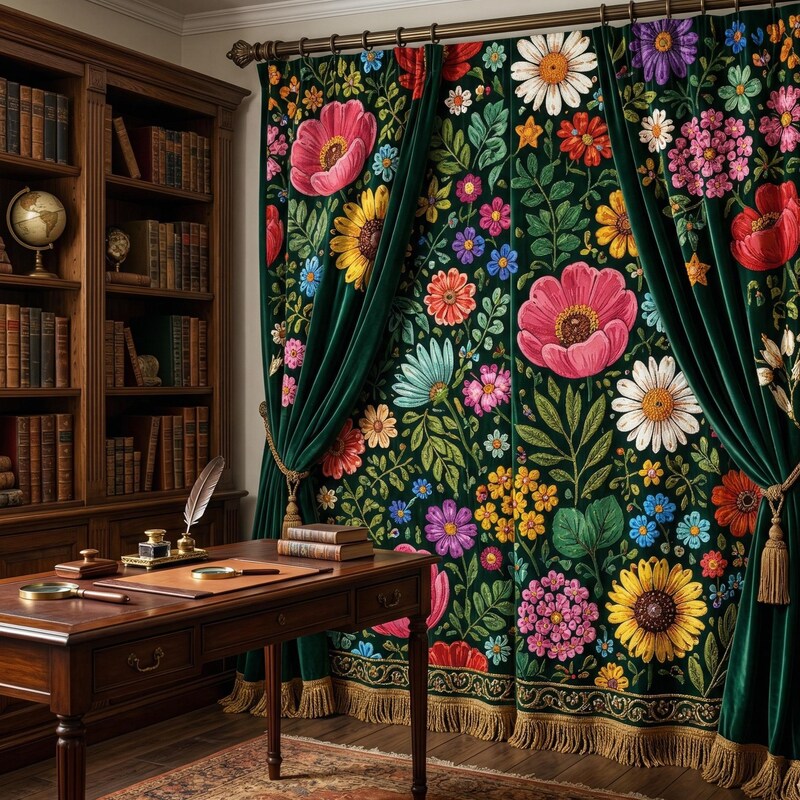 Colorful Curtains - Etsy