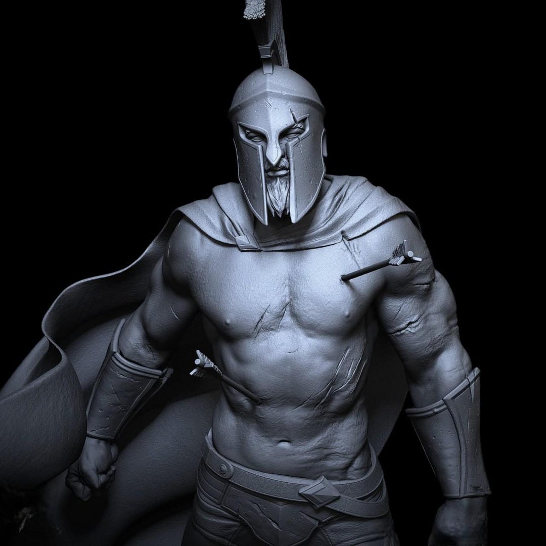 Leonidas|300 Battle of Thermopylae|film|3d Model|sculpture|collectible ...