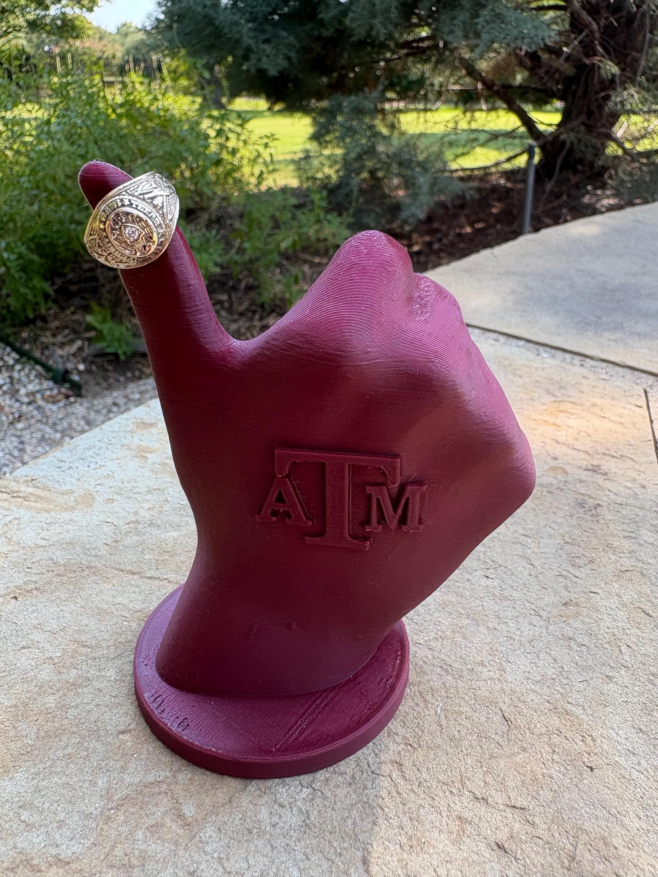 Texas Aggies "gig Em" Ring Holder - Etsy