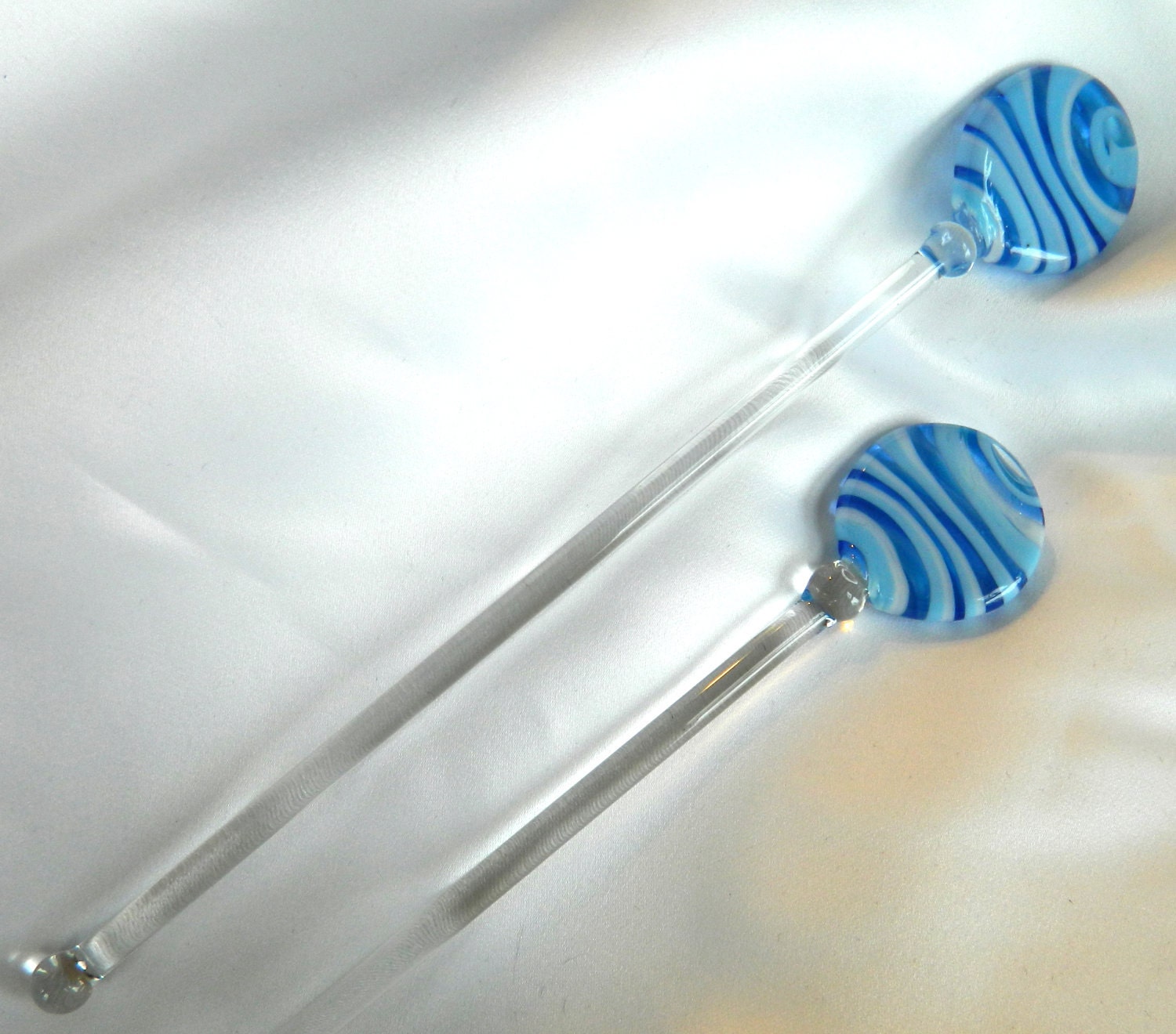 Yummy Lollipop Swizzle Sticks Set of Two Striped | Etsy