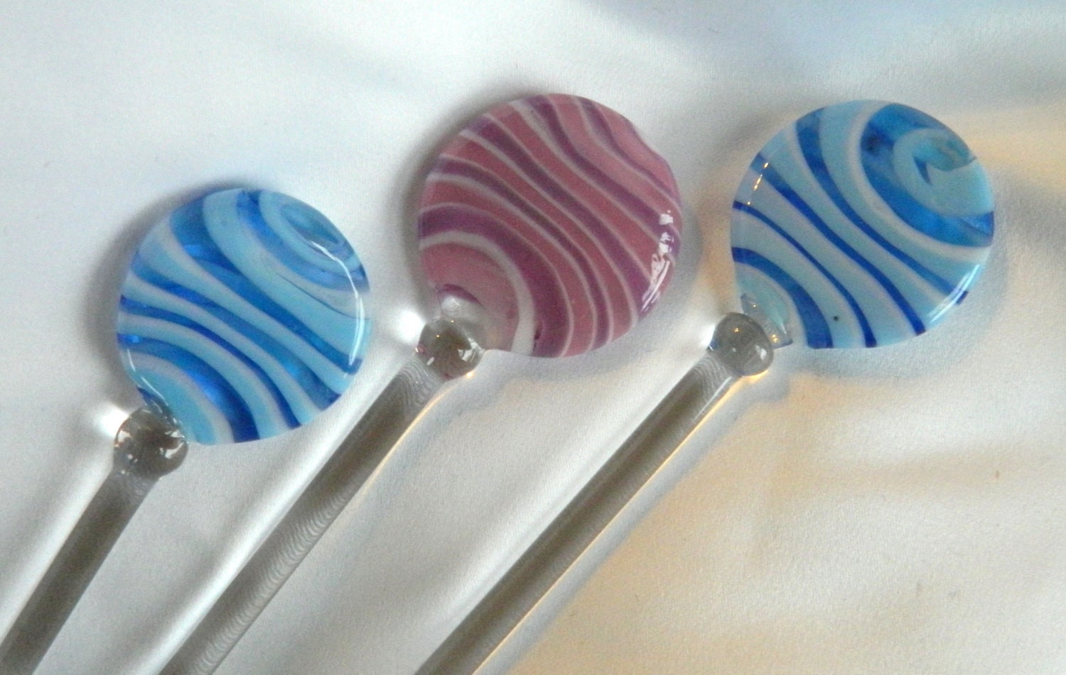 Yummy Lollipop Swizzle Sticks Set of Two Striped | Etsy