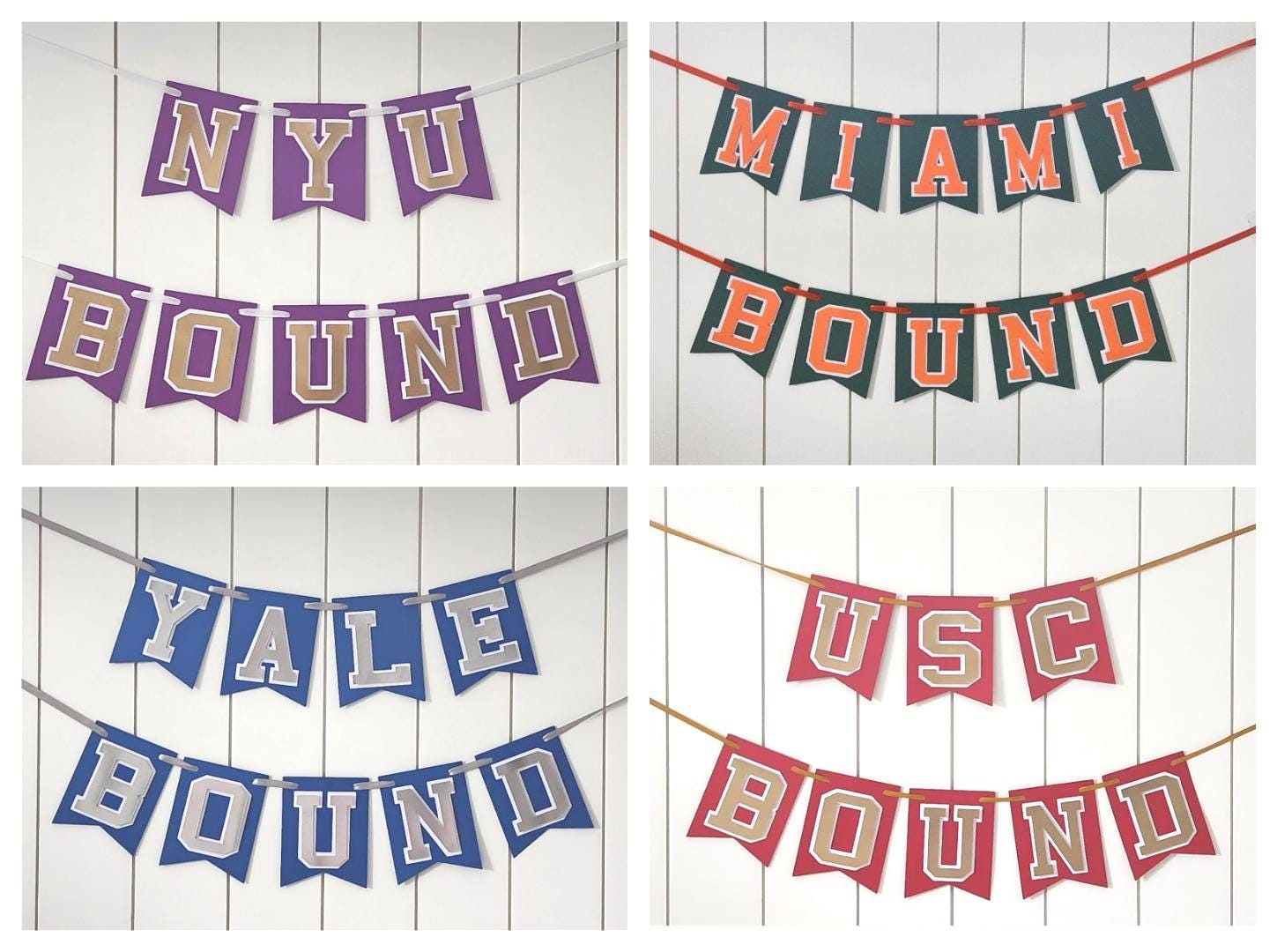 Custom College Bound Banner Personalized: Graduation Party Banner 2026 ...