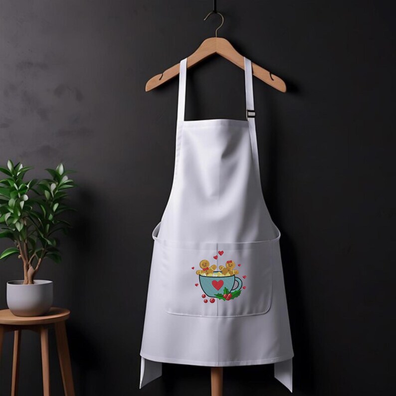 Gingerbread Couple Mug Embroidery Design, Holiday Cocoa (digital ...