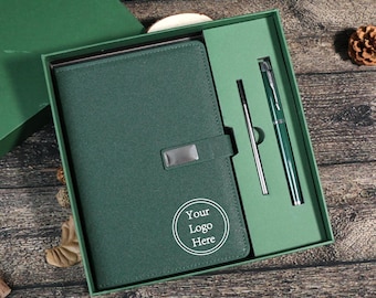 Christmas Corporate Gift Set,personalized Logo Notebook, Pen & Notebook ...