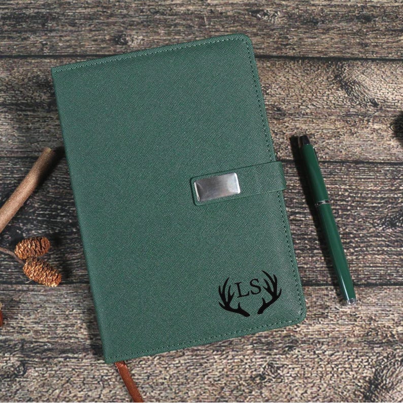 Custom Engraved Notebook With Pen, Leather Notebook Set, End of Year ...