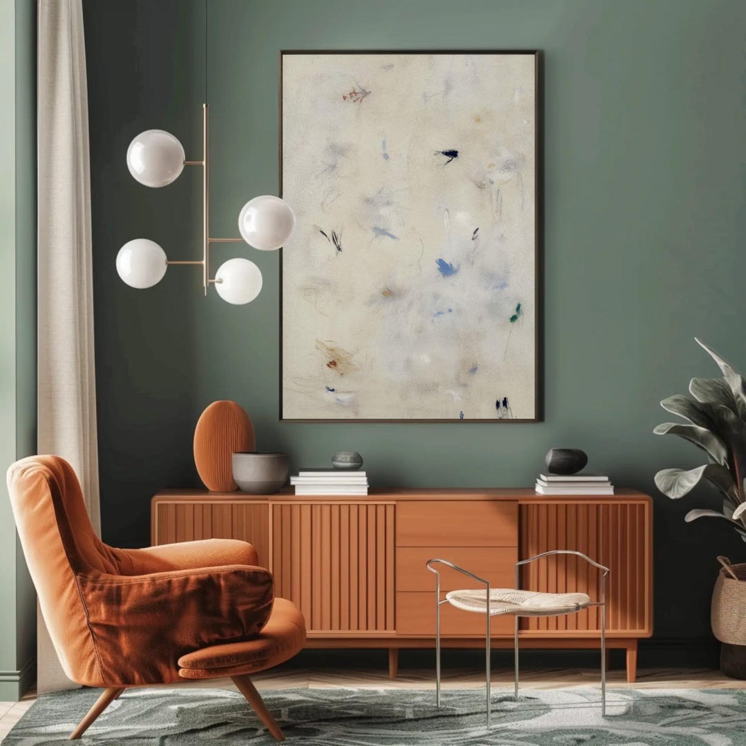 Minimal Abstract Wall Art | Soft Neutral Painting With Subtle Color ...
