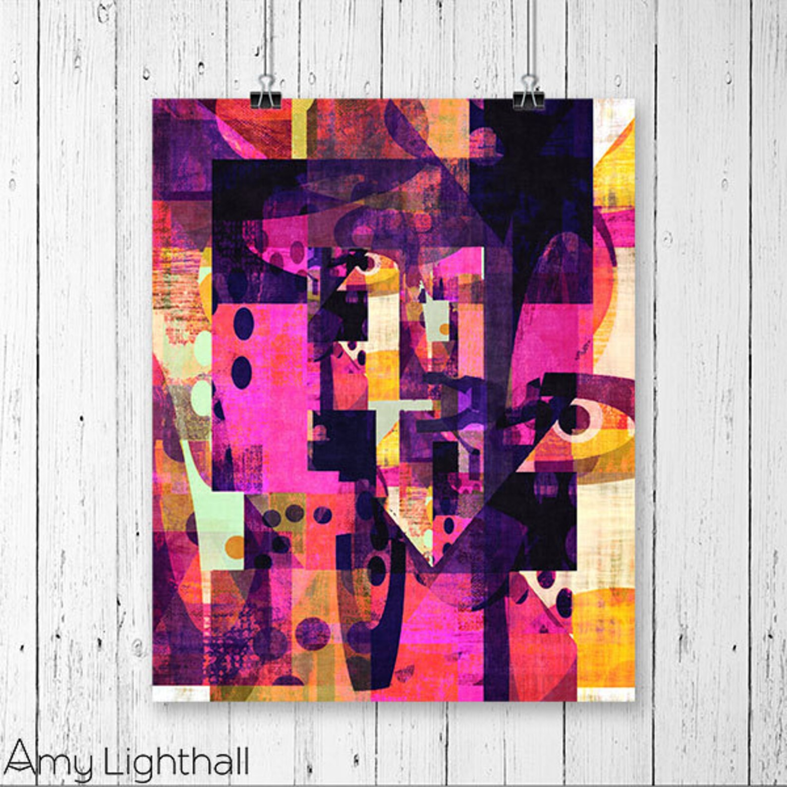 Mod Art Retro Art Mid Century Art Contemporary Art Print - Etsy