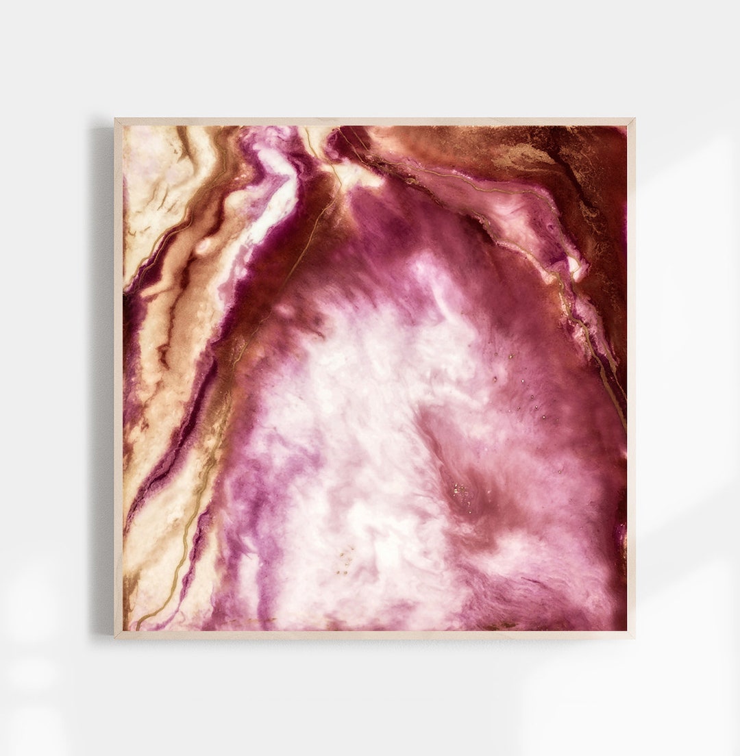 Fluid Art Agate Watercolor Agate Painting Agate Wall Art - Etsy