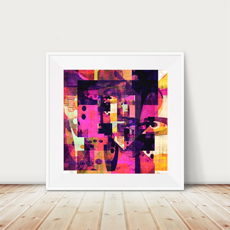 Mod Art Retro Art Mid Century Art Contemporary Art Print - Etsy