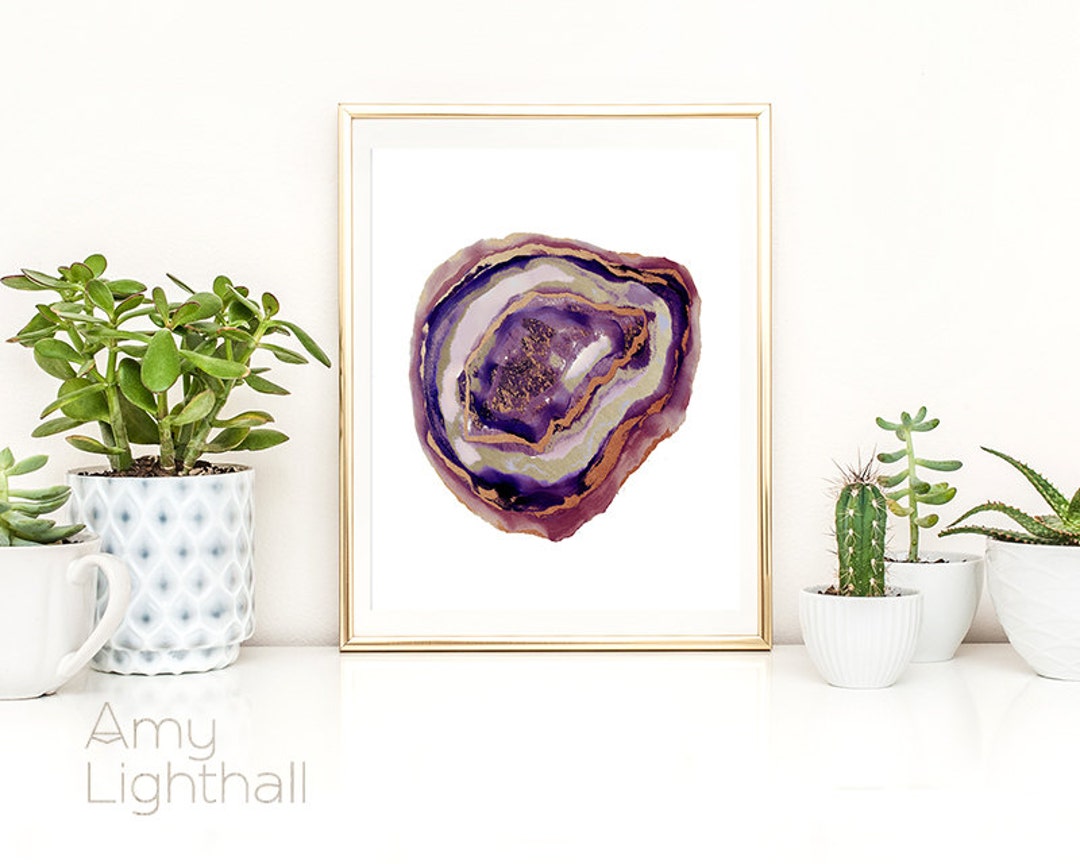 Geode Art, Geode Agate, Agate Art, Contemporary Art, Abstract Geode ...
