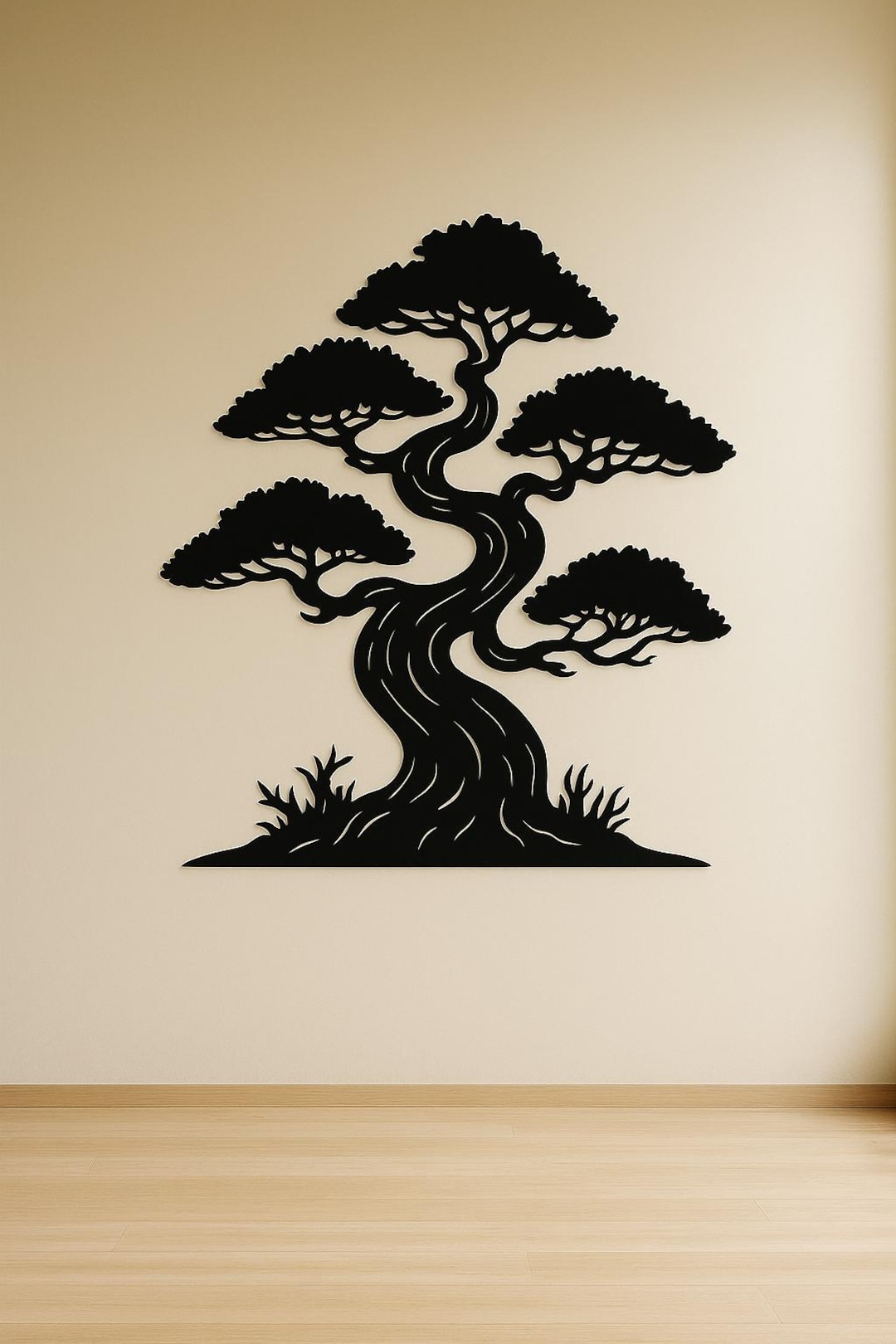Metal Wall Art DXF SVG – Japanese Bonsai Tree Laser Cut File for CNC ...