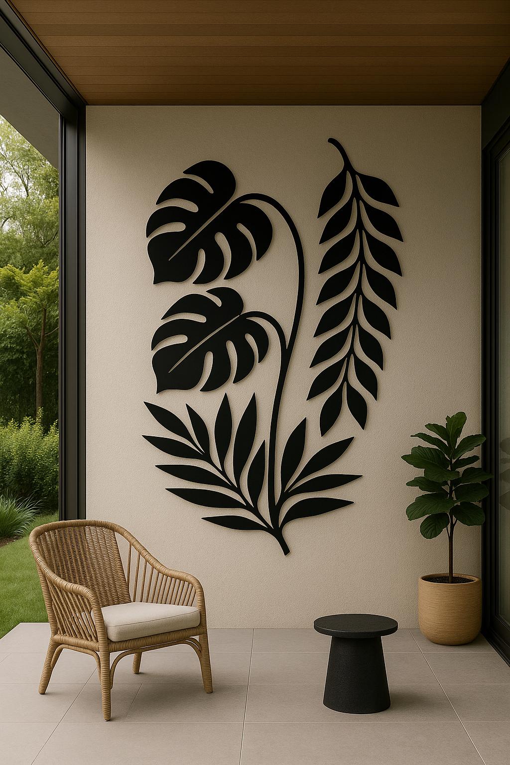 Botanical SVG Metal Wall Art DXF : Laser Cut Plant Design (digital ...