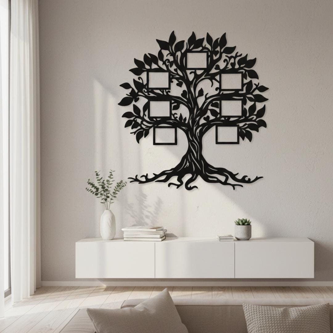 Family Tree SVG Bundle, 7 Members, Laser Cut Files (digital Download ...