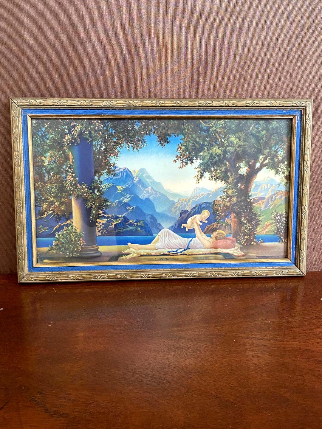 Vintage Lithograph Art Print - Love’s Paradise by R. Atkinson Fox, 1925 ...