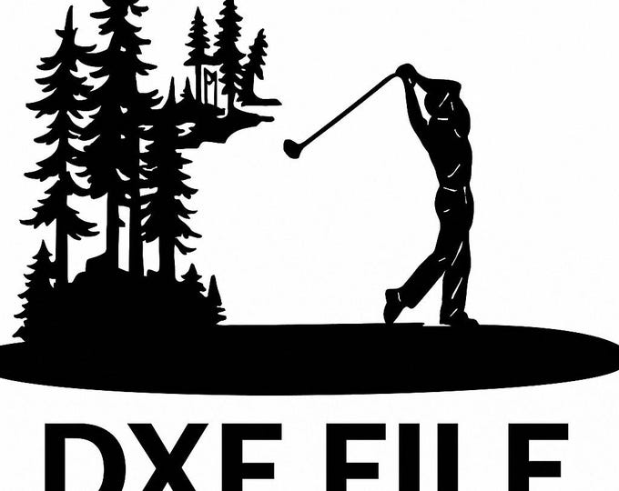 Golf Dxf, Laser Cut, Silhouette, Cnc, Svg, Plasma, Glowforge (digital ...