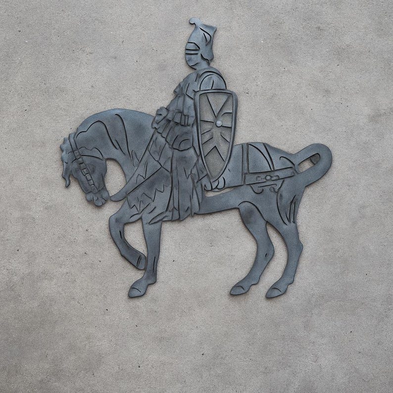 Knight on Horse DXF File – Medieval Metal Art, CNC Plasma Cut - Etsy