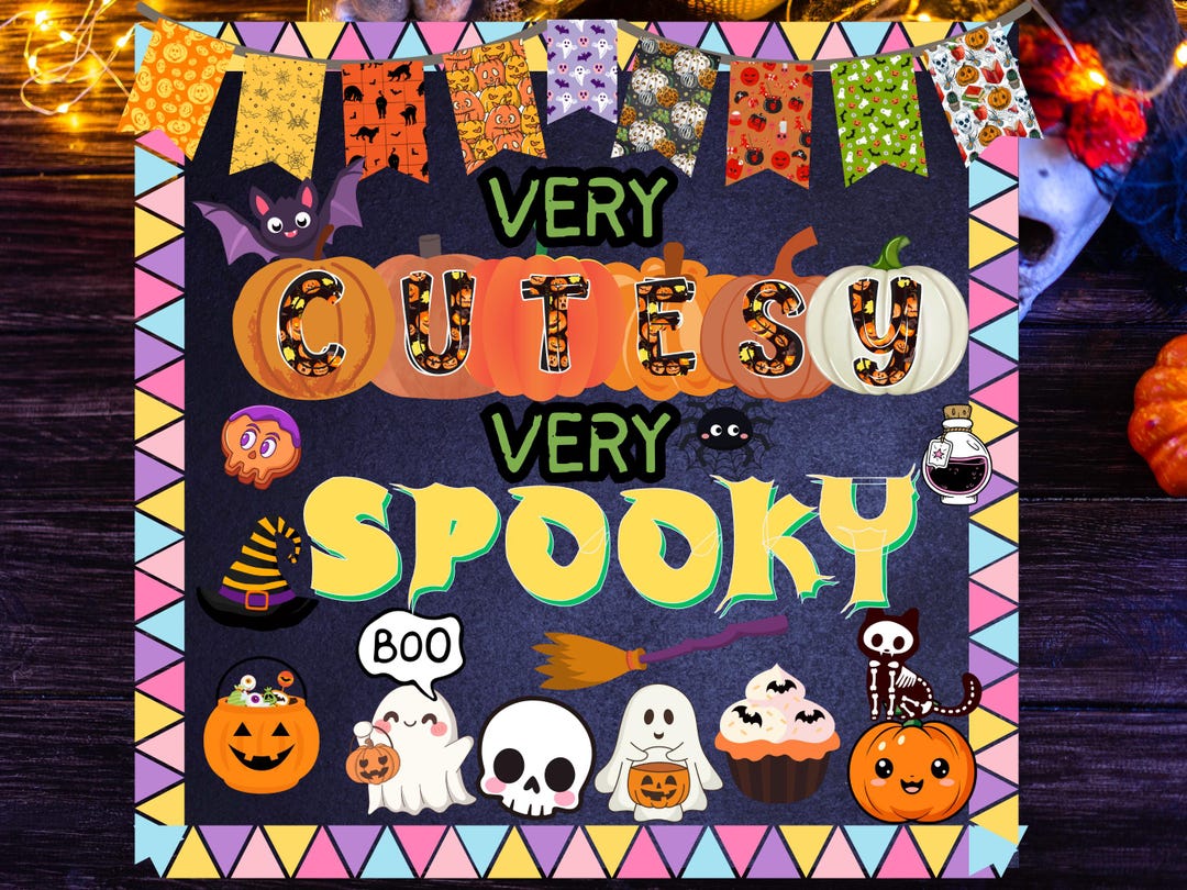 Printable Halloween Bulletin Board Kit Decor, Halloween Boo Crew ...