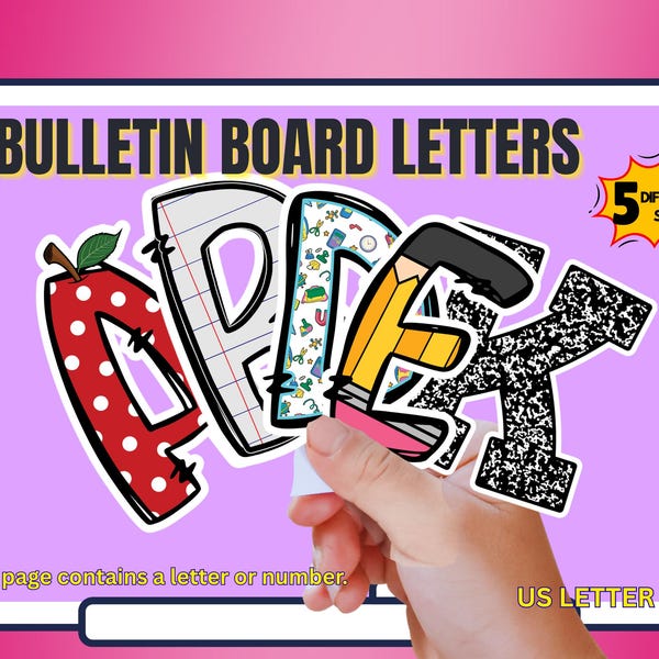 Bulletin Board Letters - Etsy